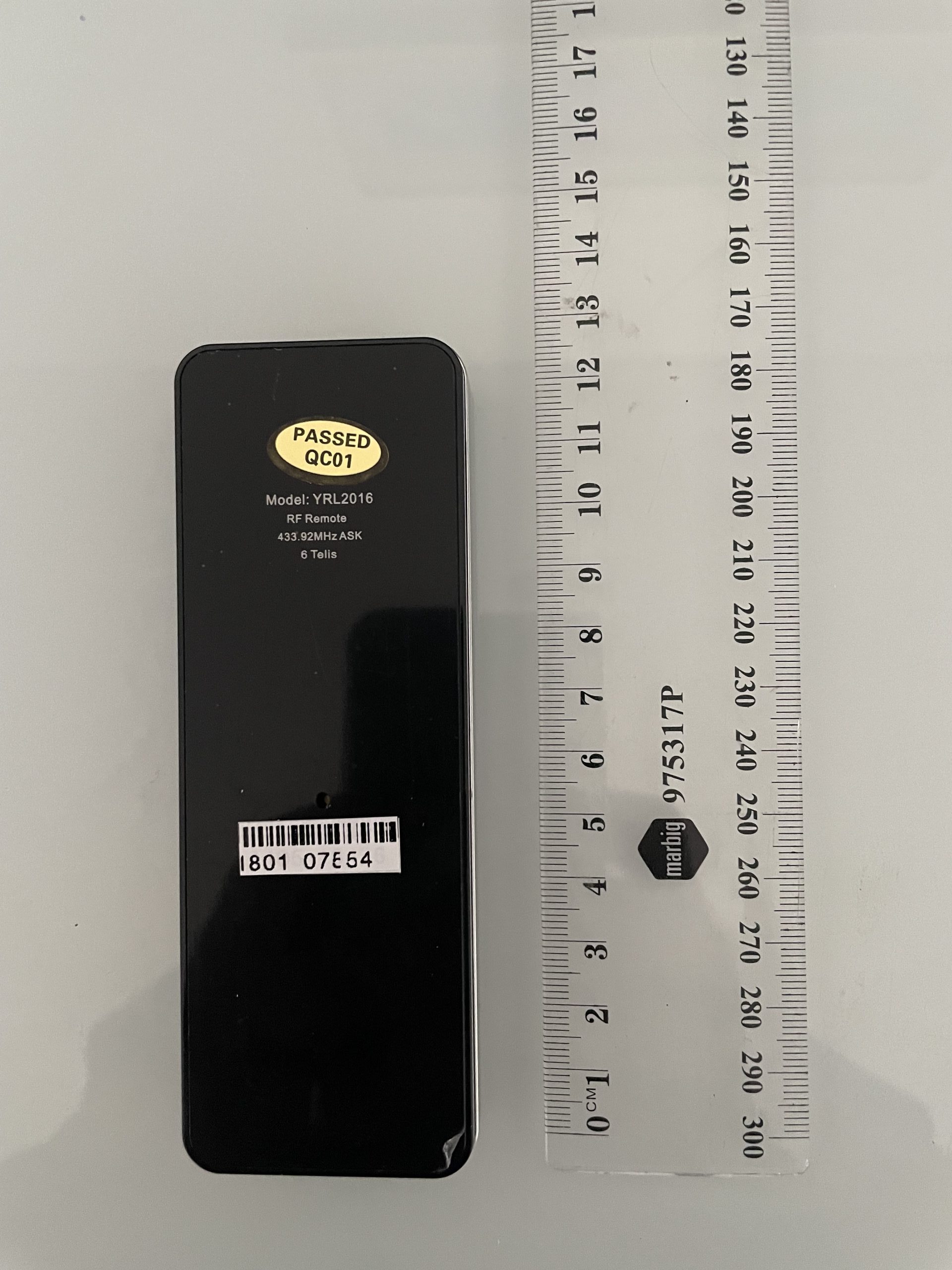 6 Channel LCD Programmable Wireless Remote (BLACK colour) With 12 ...